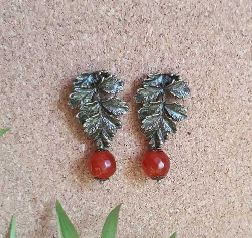 Серьги из натуральных камней