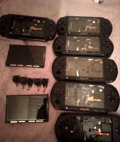 Sony PSP Корпуса без материнок,Экраны,Стики
