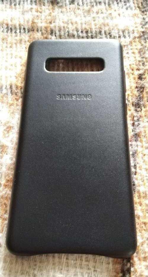 Чехол для Samsung Galaxy S10+ (EF-VG975) чёрная ко