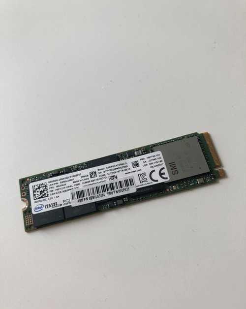 SSD Intel Pro 6000p 256GB 2280 NVMe