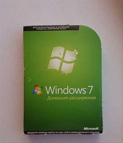 Windows 7 Home Premium SP1 x32 BOX Russian