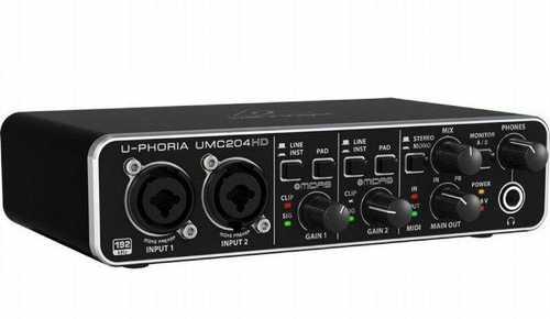 Звуковая карта Behringer U-Phoria UMC204HD для USB