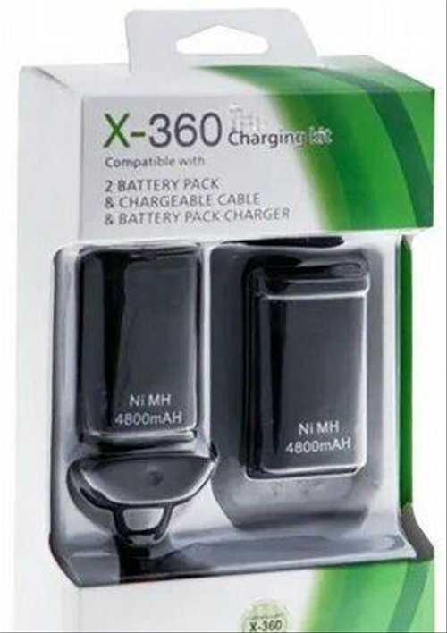 Новый Зарядное для Xbox 360 Play a Charge Kit Набо
