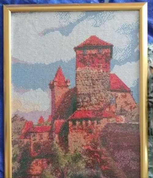 Картина "Старинный замок" вышивка крестом