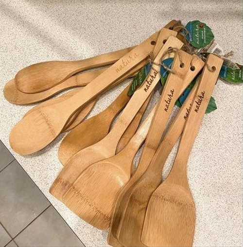 Бамбуковые лопатки для кухни