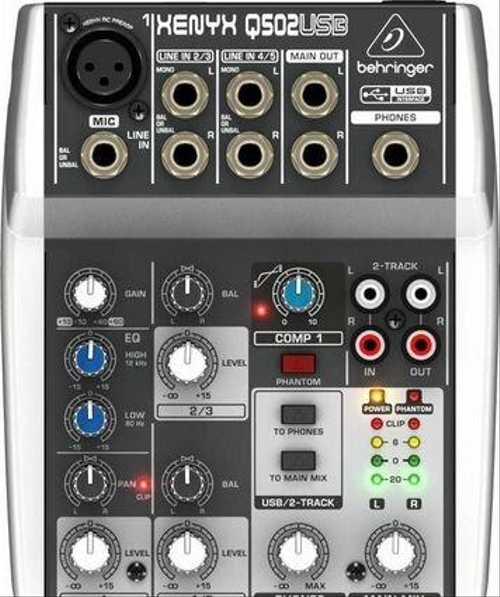 Behringer Xenyx Q502USB-EU Пульт микшерный