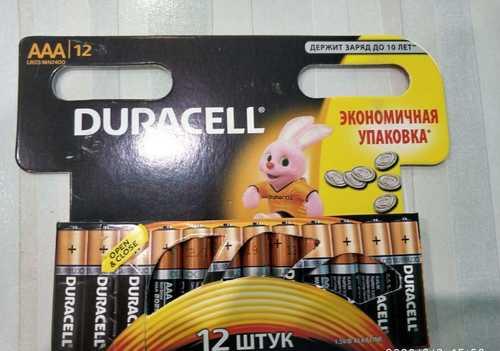 Батарейки duracell AAA (мизинчиковые)