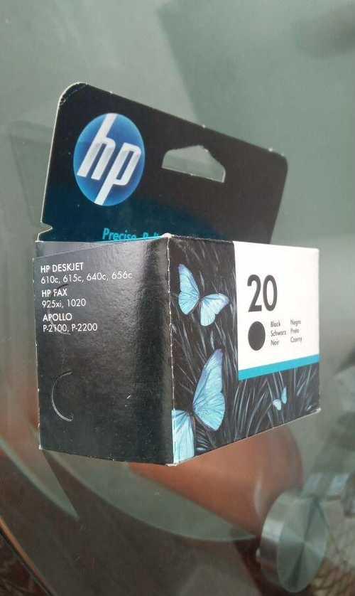 Картридж HP 20 black (C6614DE) NEW Оригинал