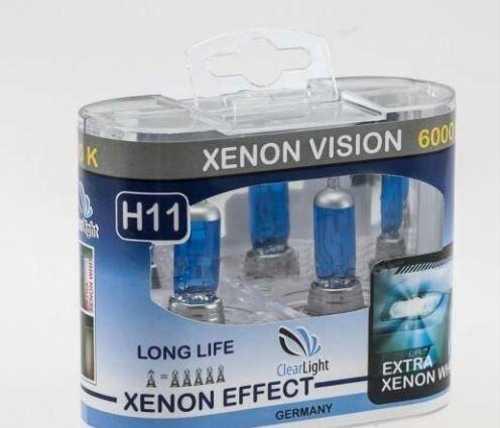 Xenon vision. Mlh11xv к-т ламп h11 XENONVISION 12v-55w галоген (2 шт.). Clearlight mlh4ll. 'Mlh11xv Clearlight лампа h11 12v 55w pgj19-2 6000k к-т 2шт. Комплект ламп h1(Clearlight)12v-55w XENONVISION (2 шт.).