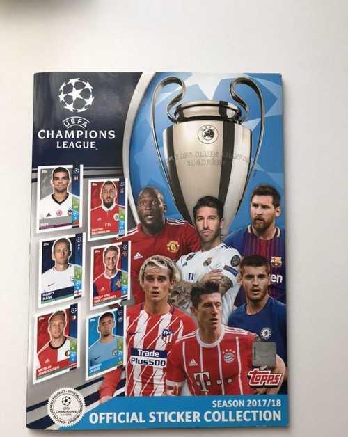 Альбом topps uefa champions league 2017/18