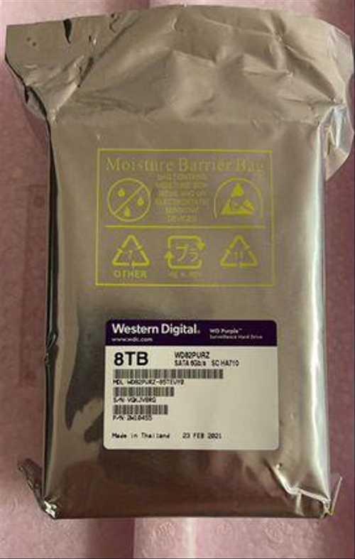 Wd purple 8tb новый