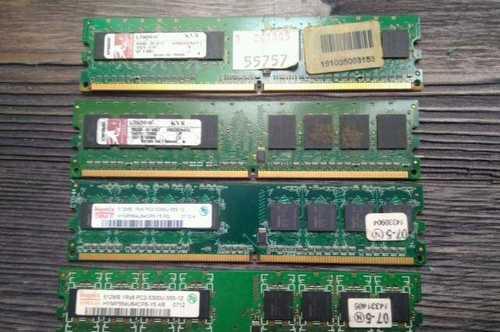 DDR2 1gb 2 планки по 512mb