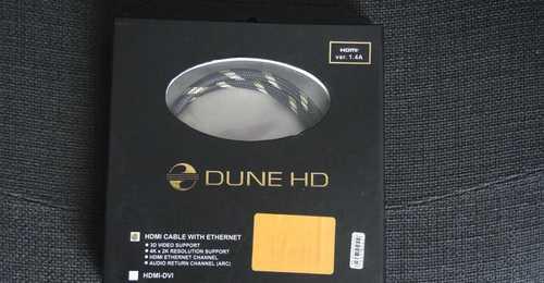 Кабель 4K hdmi марки Dune Hd 1 метр новый