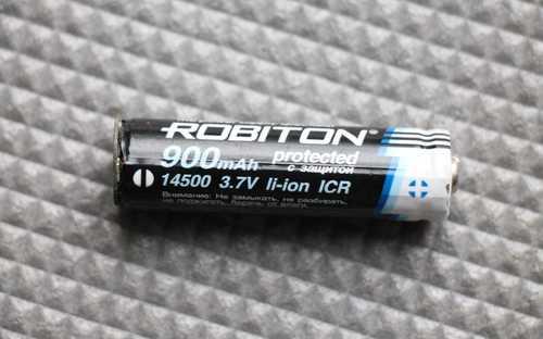 Li-ion ICR14500 Robiton 900mAh 3.7V c защитой