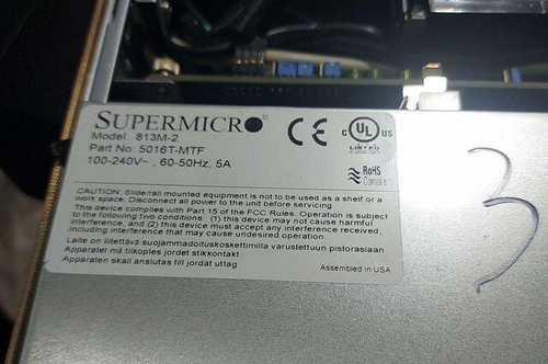 Сервер u1 supermicro 813M-2