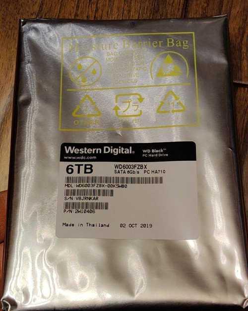 Жёсткие диски Western Digital 6Tb WD6003fzbx и WD6