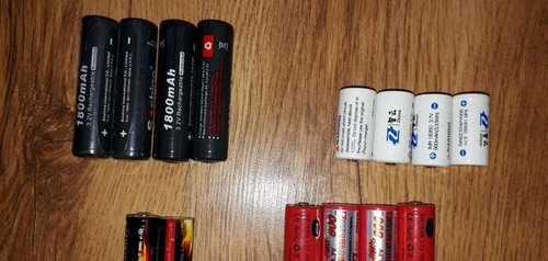 Аккумуляторные батарейки - разные