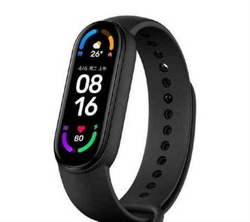 Браслет Xiaomi Mi Band 6, черный RU