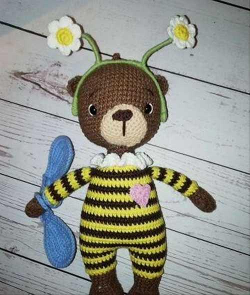 Вязаная игрушка Мишко-Пчел или Пчелко-Миш