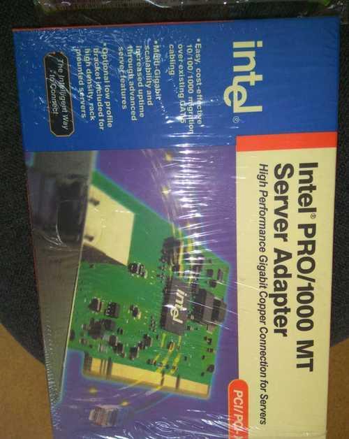 Сетевые карты intel pro/1000mt server adapter