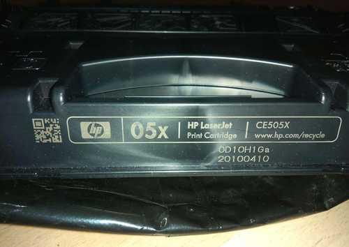 Оригинальный картридж HP CE505X