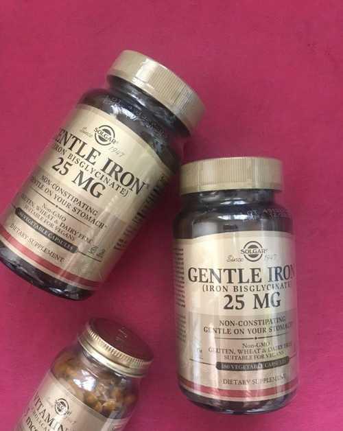 Solgar gentle iron 25mg 180