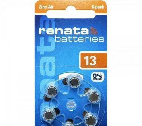 Батарейка Renata Zinc-Air 13 6BL