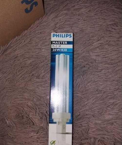 Лампочки Philips Master PL-C 26W/830/2P