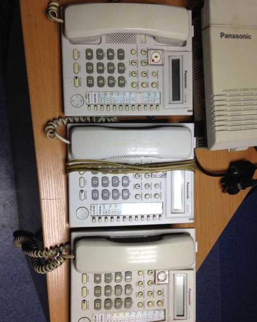 Мини атс panasonic кх-та616 и системные телефоны
