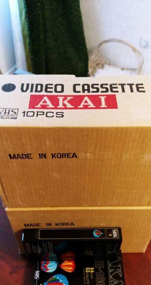 Касеты VHS E-180 новые akai