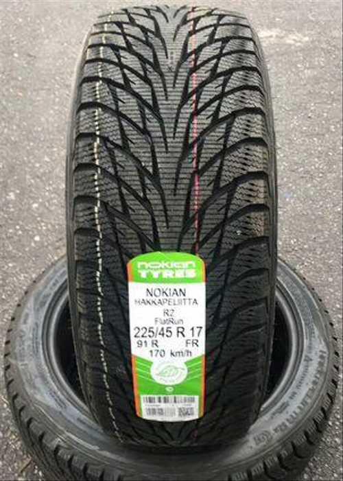 Nokian 225. Nokian 225/45 r17" 91r HKPL R Run Flat. Nokian Hakkapeliitta нешипованная.