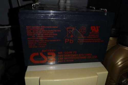 Аккумулятор csb w1234 12v 9a
