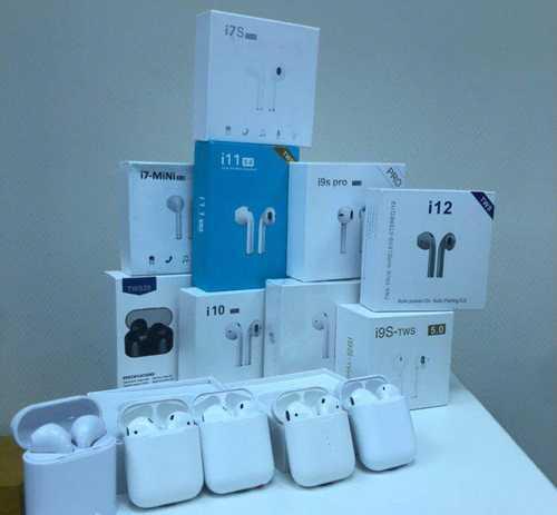 Беспроводные наушники airpods i7 i7mini i9s i10 i1