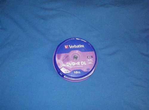 Диск DVD+ R 8.5Gb 8x Cake Box -10 дисков