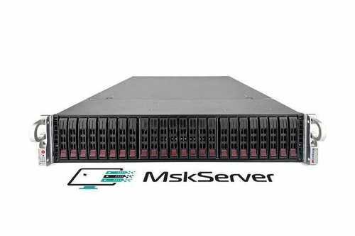 Сервер Supermicro 2027R-E1R24N 2x E5-2680v2 128Gb