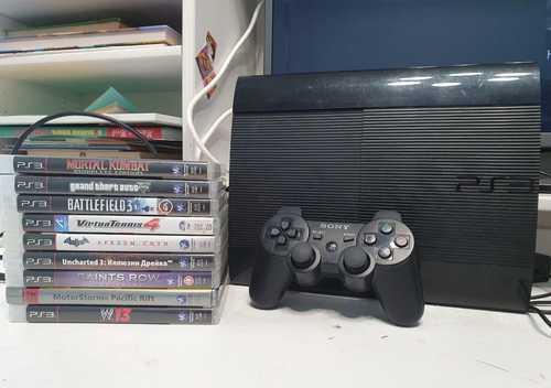 Sony PS3+10 дисков