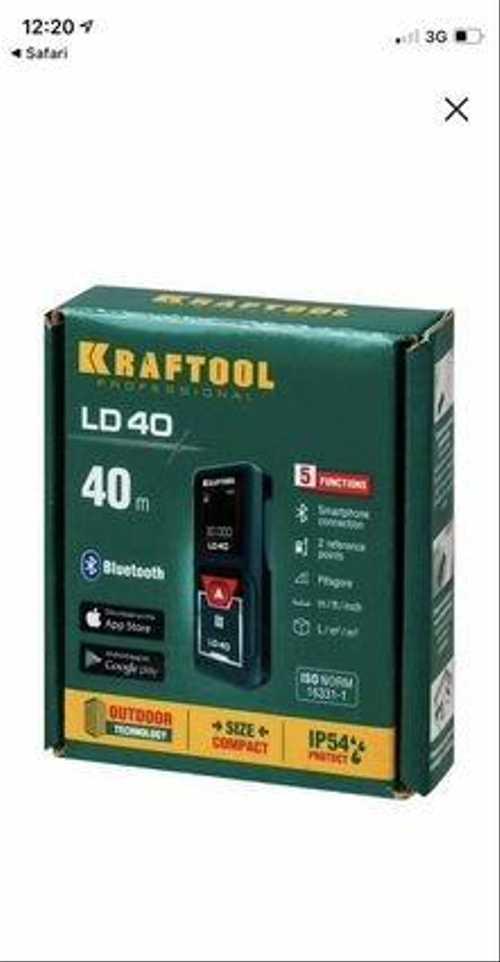 Лазерный дальномер Kraftool LD-40