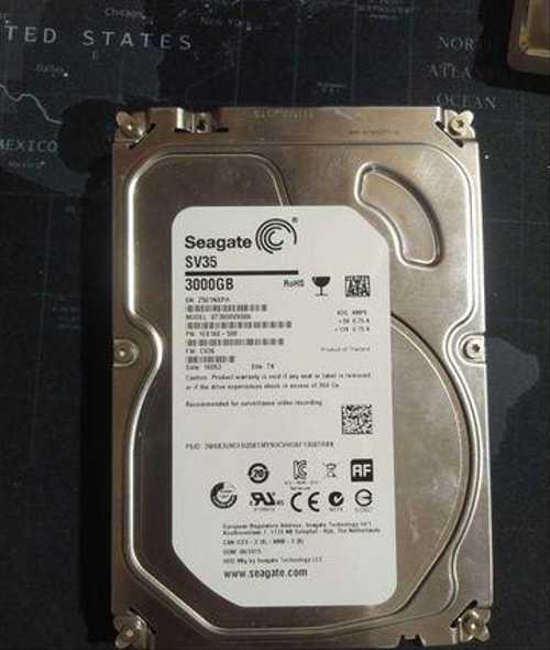 Жесткий диск seagate SV35 3тб