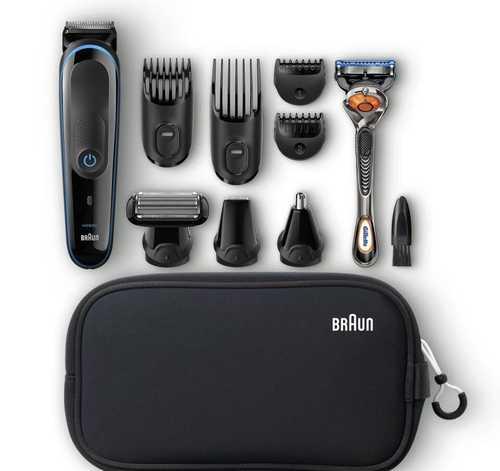 Триммер Braun MGK3980TS + Бритва Gillette
