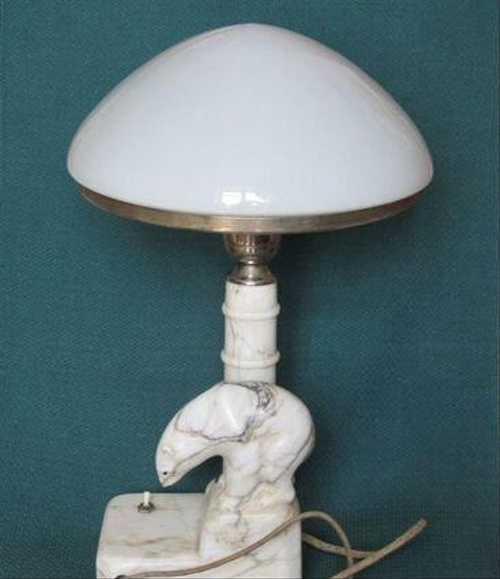 Настольная лампа "Белый медведь" СССР 1940 - 1960