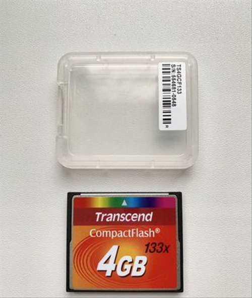 Карта памяти Transcend compact flash 4gb