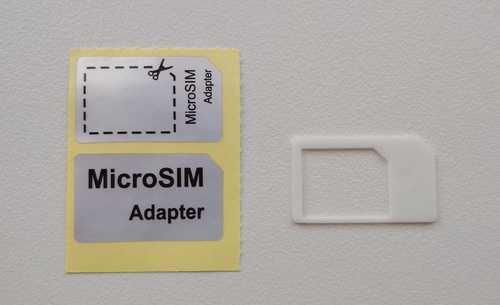 Адаптер переходник Micro SIM обычная SIM