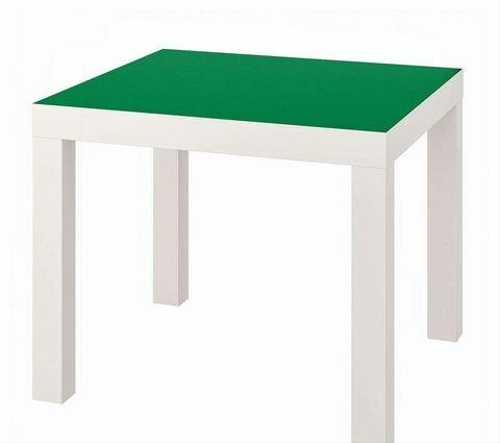 IKEA лакк Придиванный столик, белый, зеленый 55x55