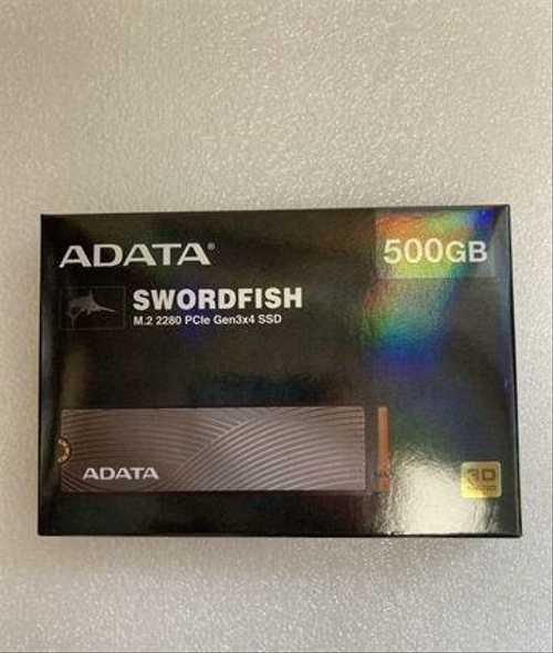 500 гб SSD M.2 накопитель A-Data Swordfish