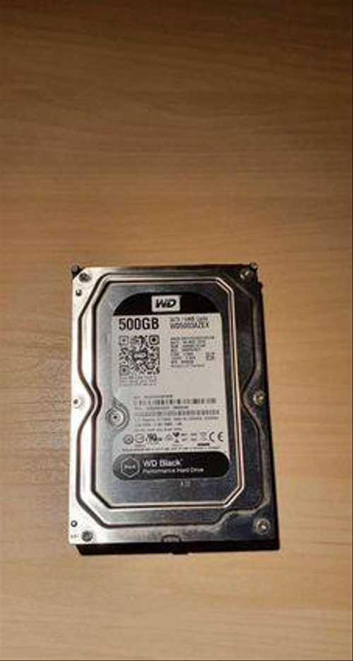 Продаю HDD 500GB, WD Black, SATA III, 3,5", 2016
