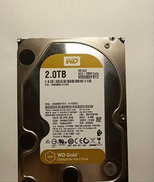 Western Digital Gold 2Tb WD2005fbyz