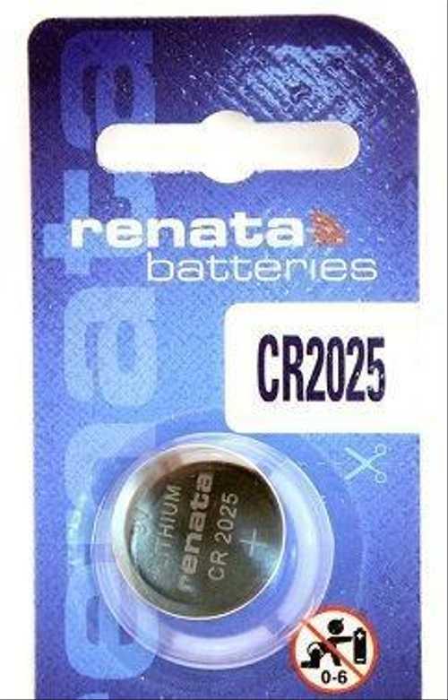 Батарейка Renata CR2025 BL1 Lithium 3V
