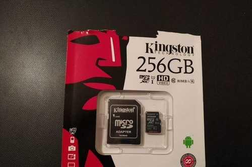 Карта памяти kingston microsdxc 256 гб