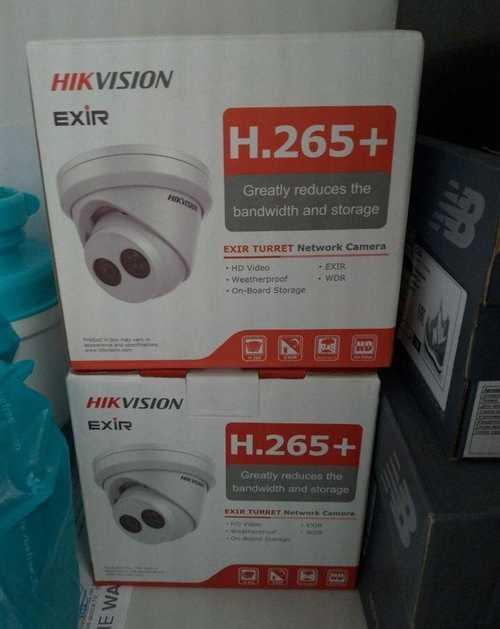 Две IP камеры hikvision DS-2CD2323G0-I 2.8MM
