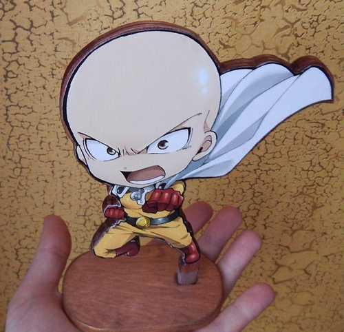 Сайтама 2D статуэтка из аниме Onepunchman